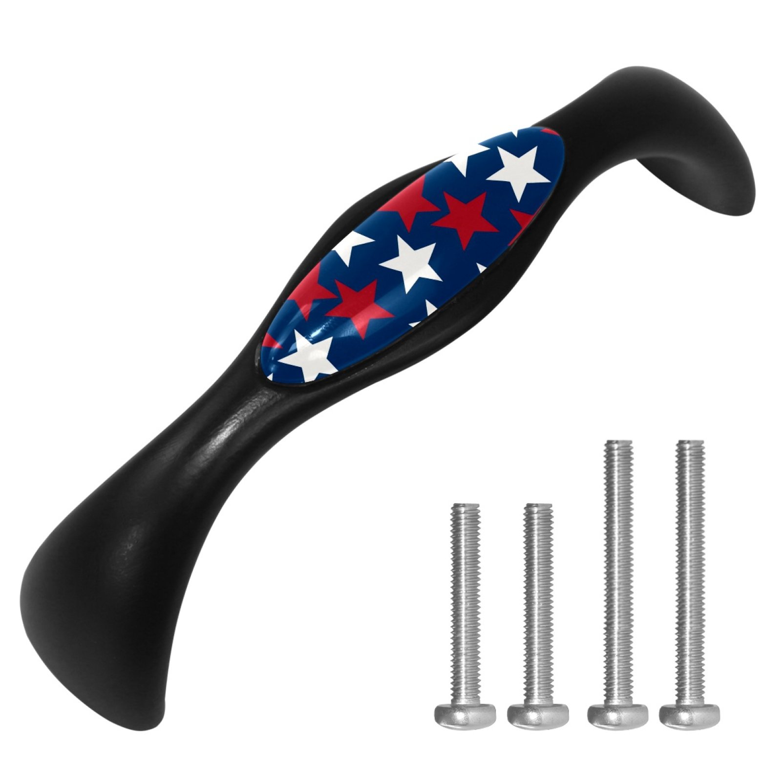 Usa Flag Stars Kitchen Cabinet Pull Knobs Drawer Hardware Handles for ...