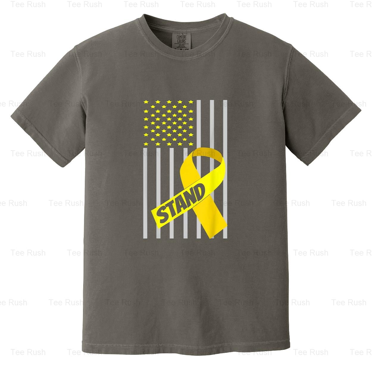 Usa Flag Yellow Ribbon Funny Support Stalking Awareness January Crime ...
