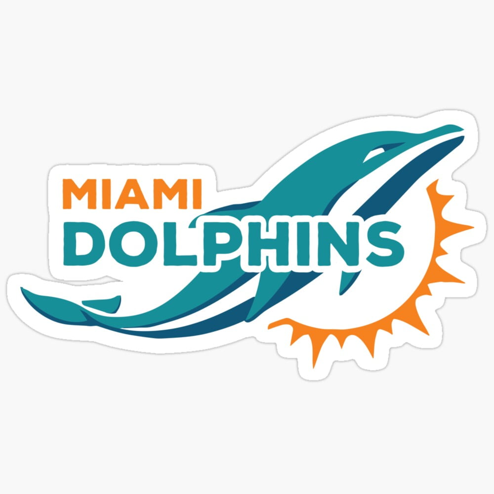 Usa - Football Dolphins Sticker Baseball Sticker, Football Sticker ...
