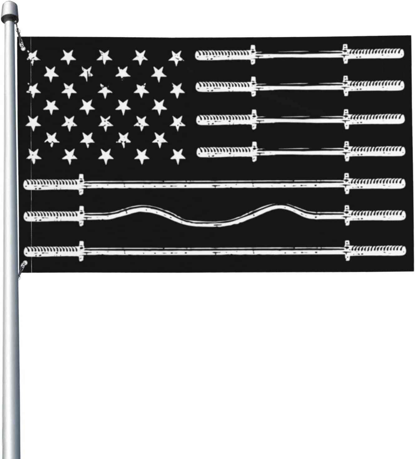 Usa Gym Bars American Weightlifting Garden Flag 3x5 Ft Decor Outdoor ...