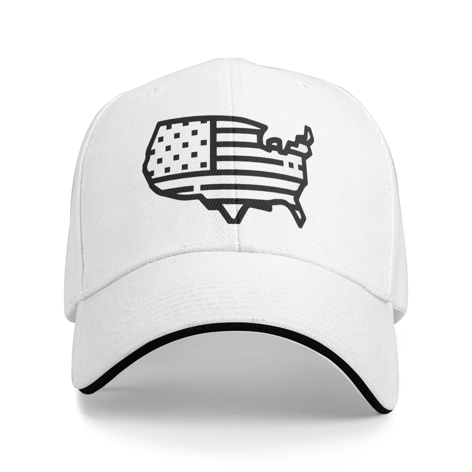Usa Map - Maps And Location Unisex Adult Baseball Caps Adjustable ...