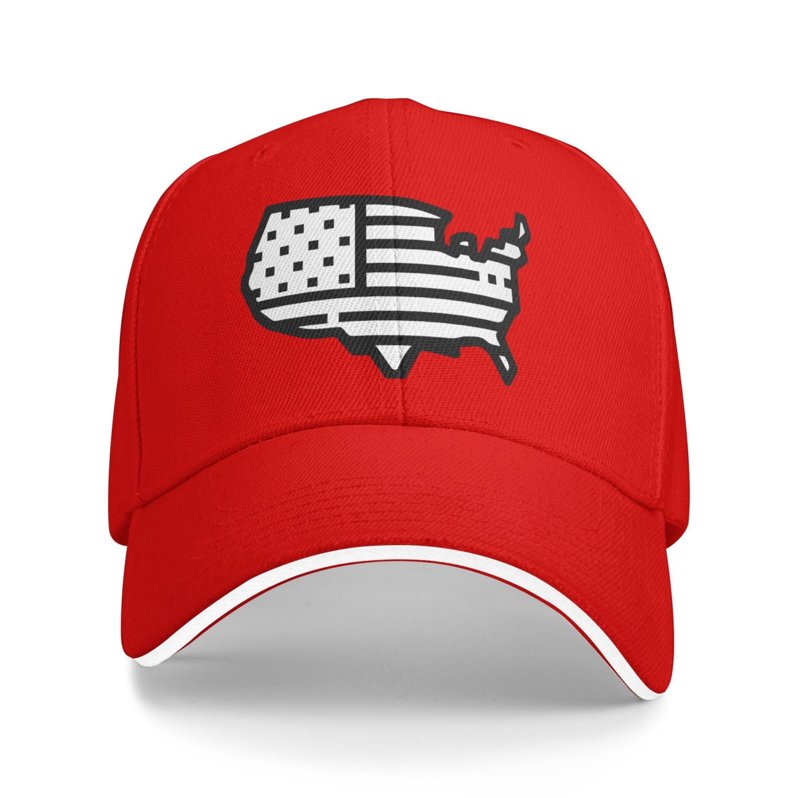Usa Map - Maps And Location Unisex Adult Baseball Caps Adjustable ...