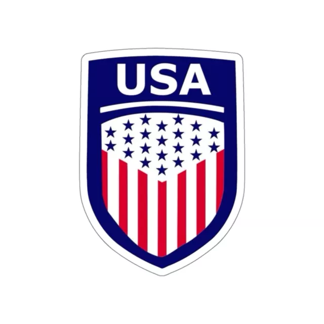Usa National Flag Shield Country Sticker Vinyl Decal Logo Design Gift ...