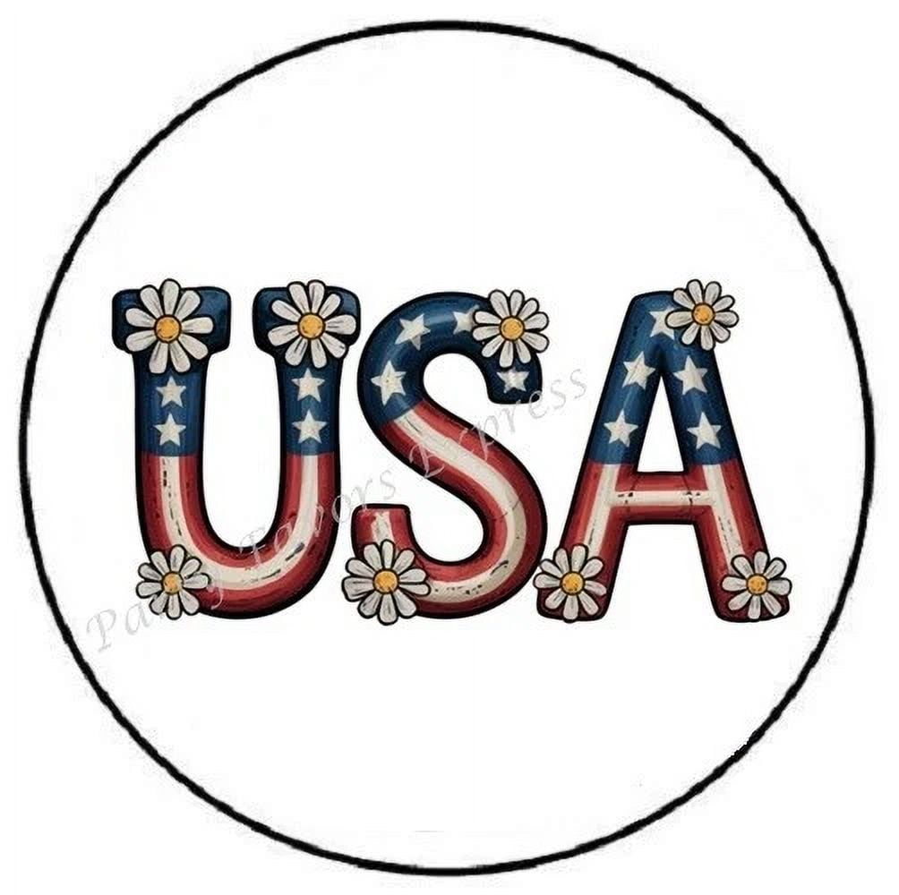 Usa Patriotic Stickers Party Favors Phone Decal Water Bottle Stickers ...
