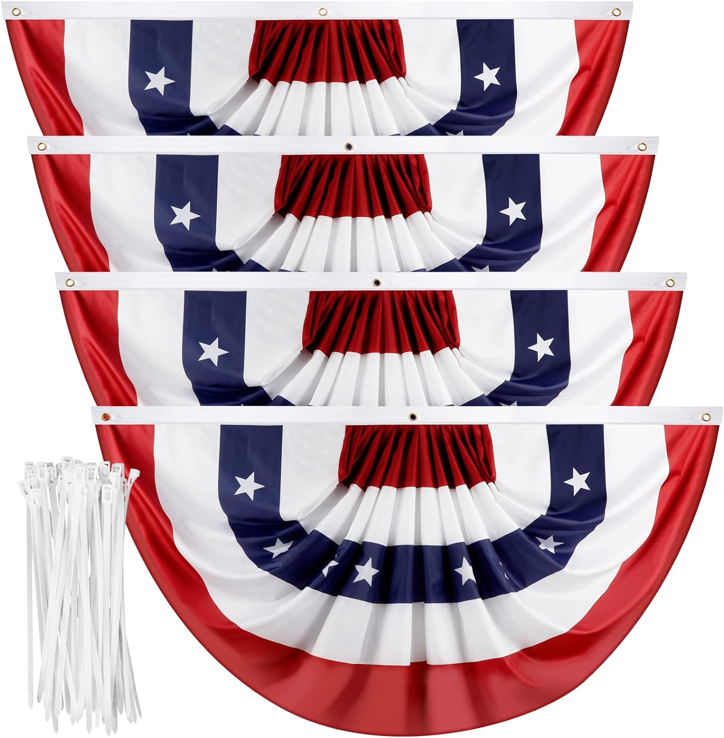 Usa Pleated Fan Flag 1 5x3 Feet American Us Bunting Flag Patriotic