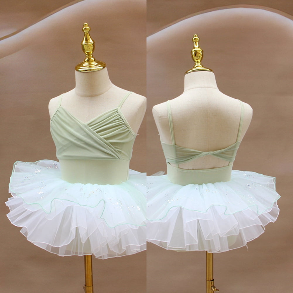 Usaibhir Girls Leotard Sparkly Ballet Tutu Dress Ballerina Dress Up ...
