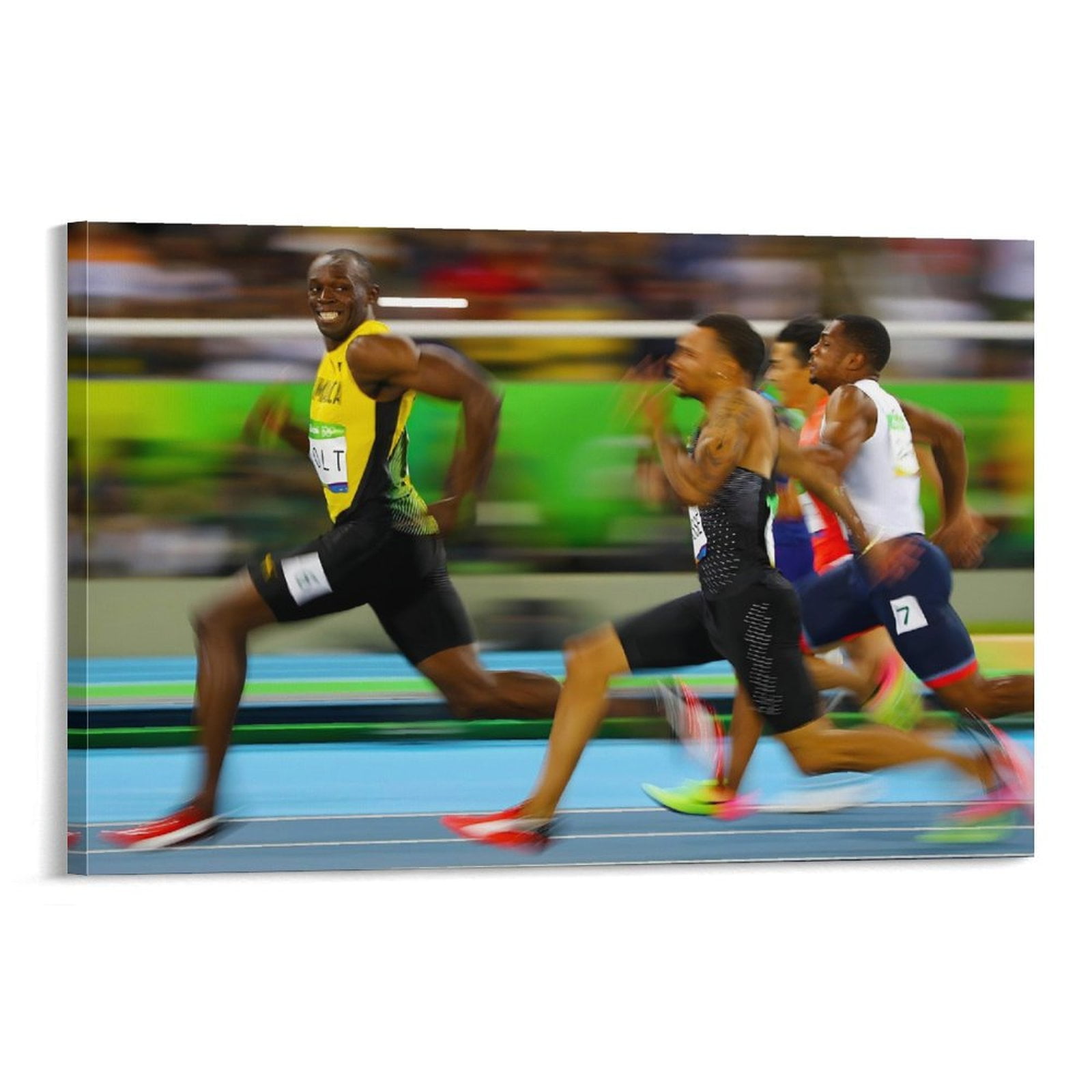 Usain Bolt Male Track And Field Athlete Poster (3) Painting On Canvas ...