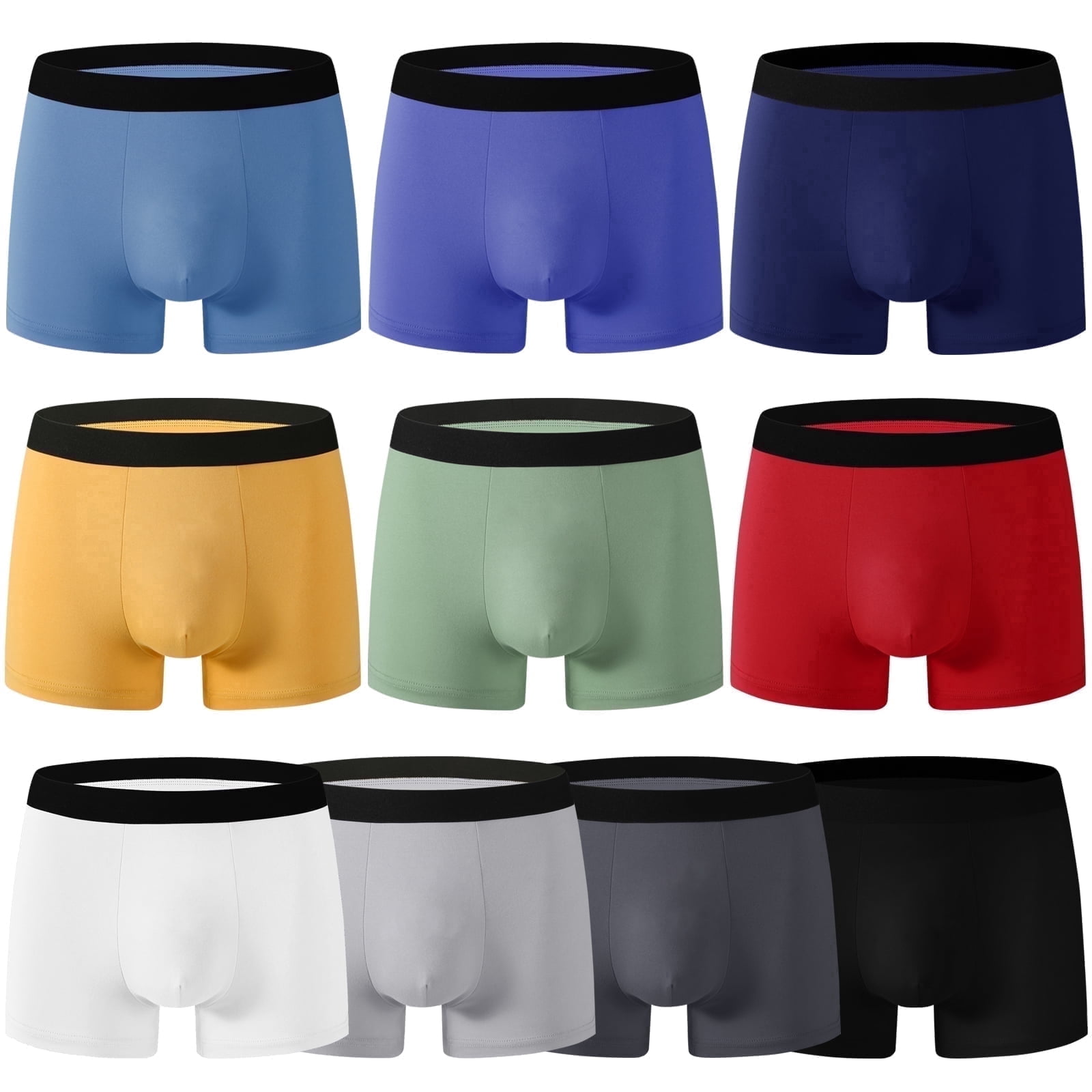 Usavemo 7+3 Bonus Pack Mens Boxer Briefs Lightweight Breathable ...