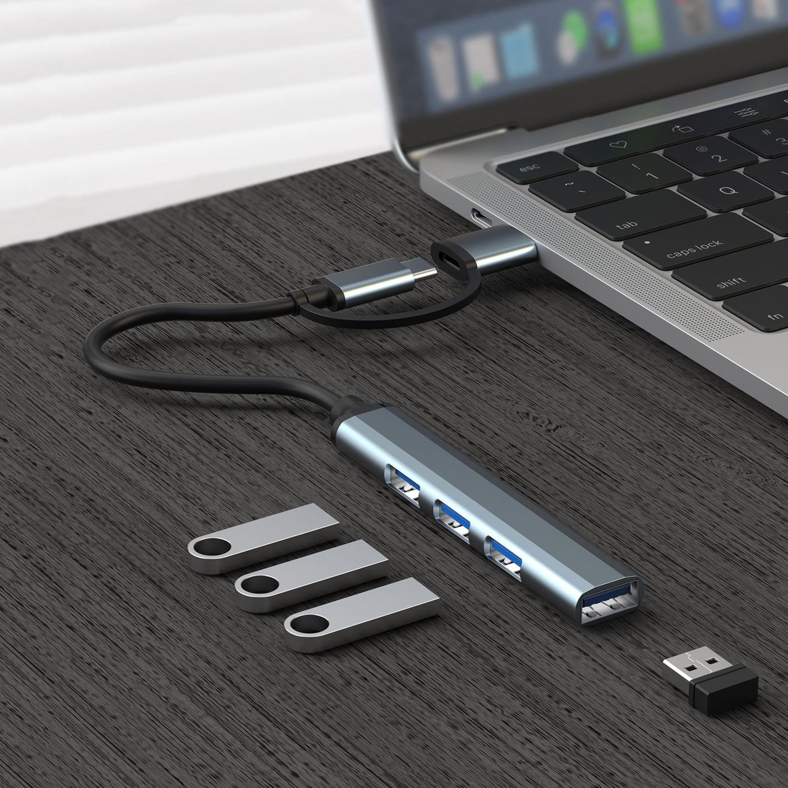 Usb 3.0 Extender Multiinterface Splitter Hub Multi-function One To Four ...