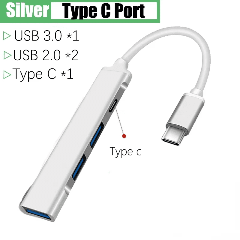 Usb 3.0 Hub USB C Hub Adapter 4 Port Multi Docking Station Mini USB HUB ...
