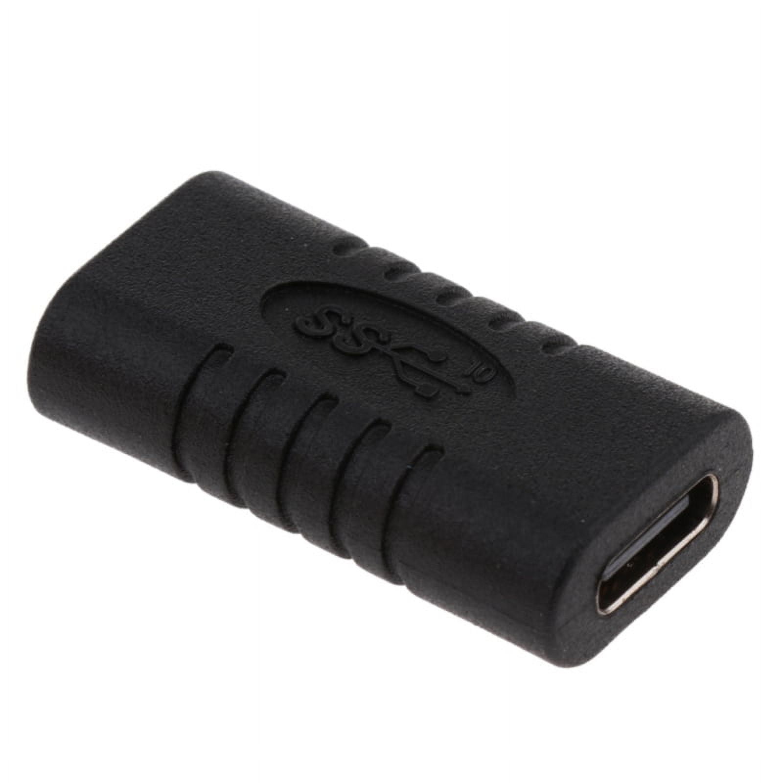 Usb 3.1 Type C Female to Female Adapter Black - Walmart.com
