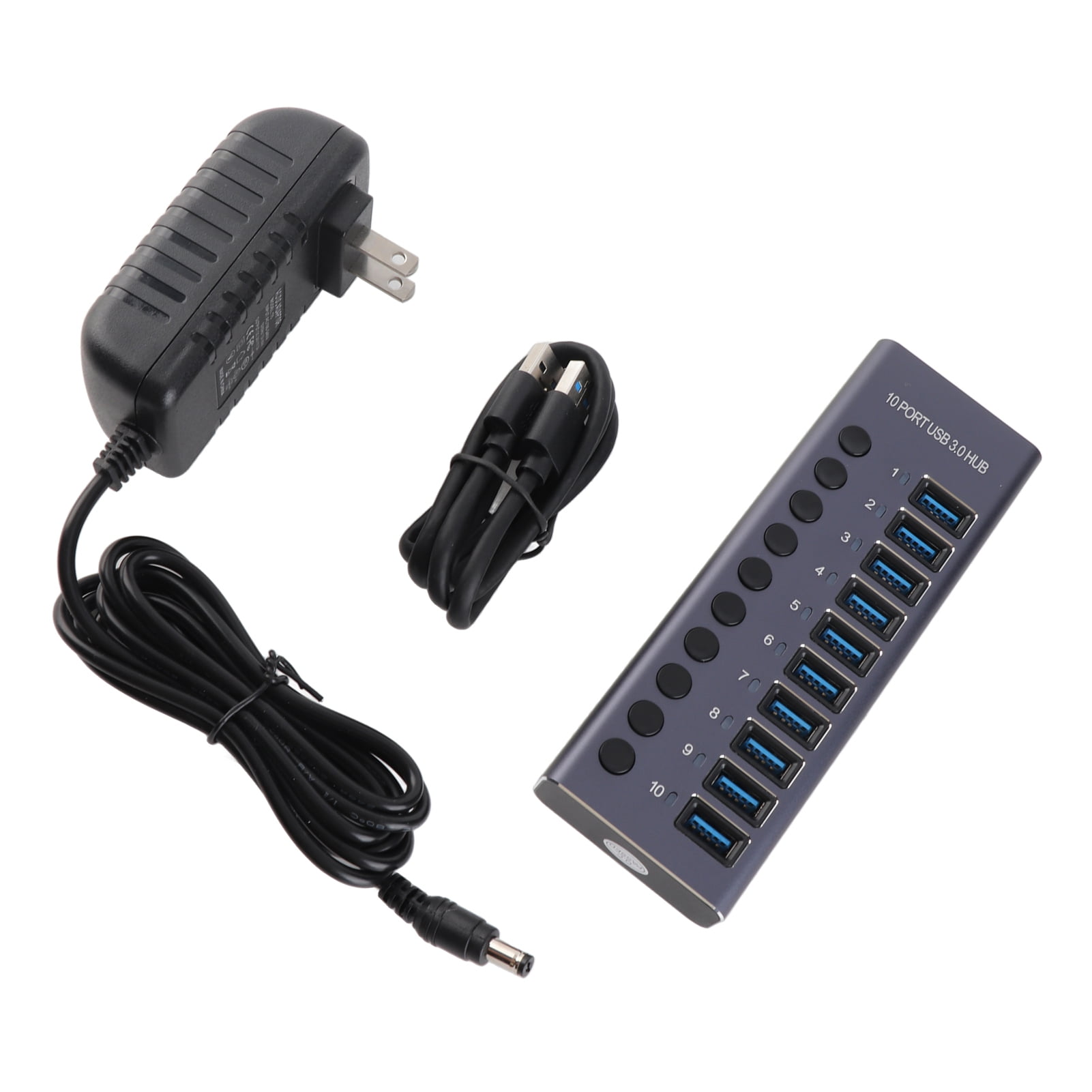 Usb 985A 10 Port USB 3.0 Hub USB Splitter Hub USB Docking Station 300MB/S High Speed Transmit ...