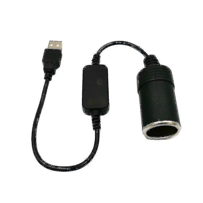Usb A Male To 12v Car Cigarette Lighter Socket Female Power Converter Cable,fit For Driving ...