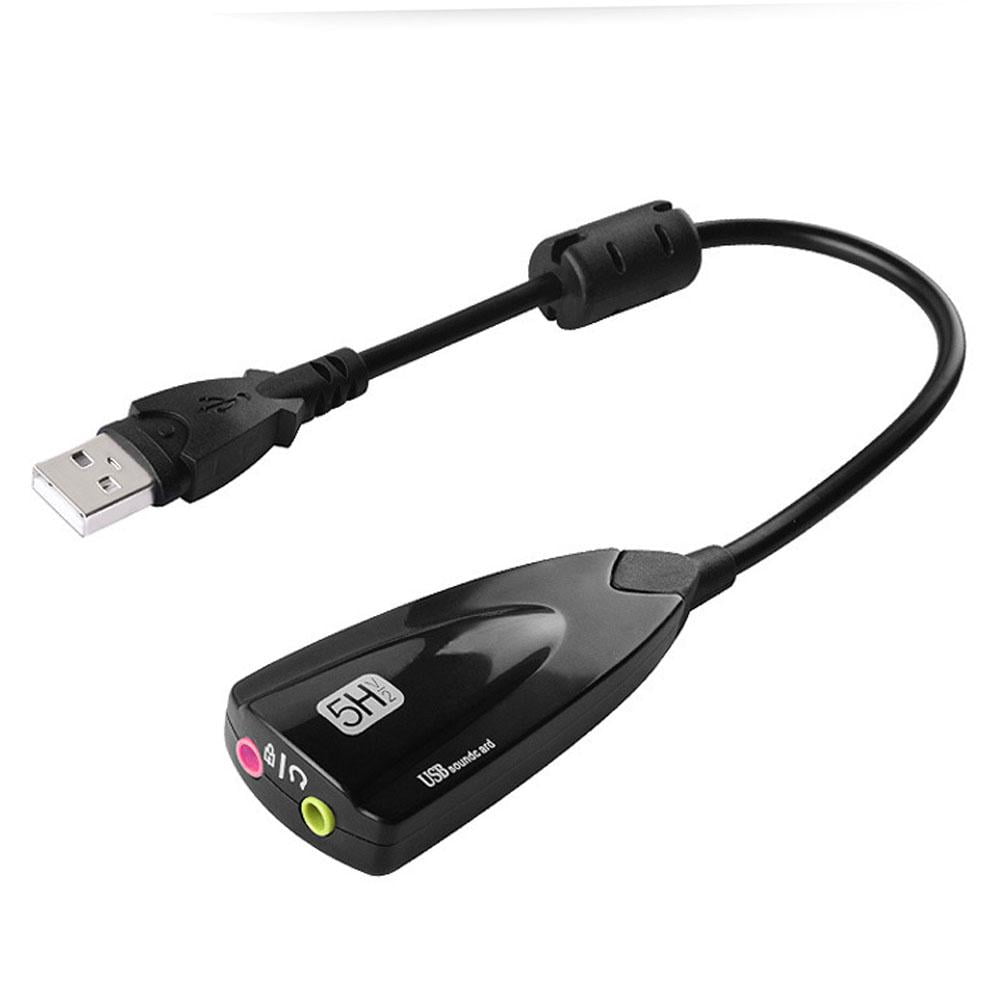 Usb Adapter Cable External USB Audio Sound Card Adapter 7.1 Virtual ...
