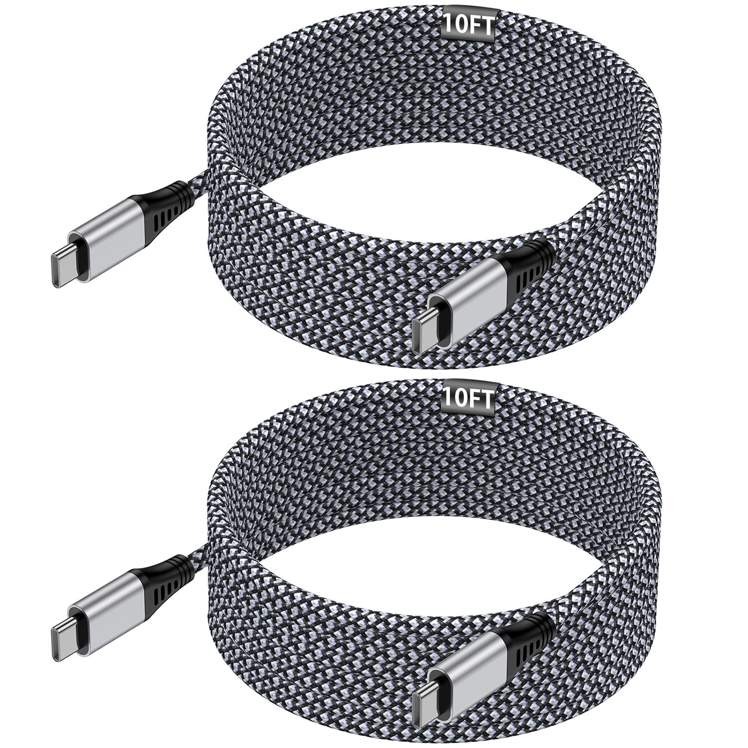 Usb C Cable,HopePow 2pcs 10ft Usb C to Usb C Cable 3A Nylon Braided ...