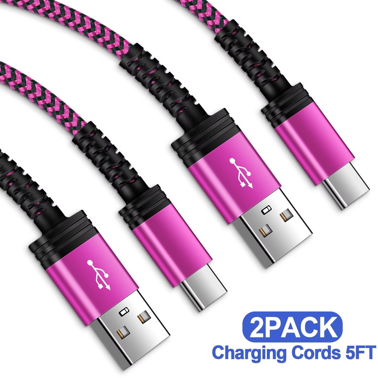 Usb Cables,Usb C Charger Cable,AILKIN 5ft-2PACK Type C USB Fast ...