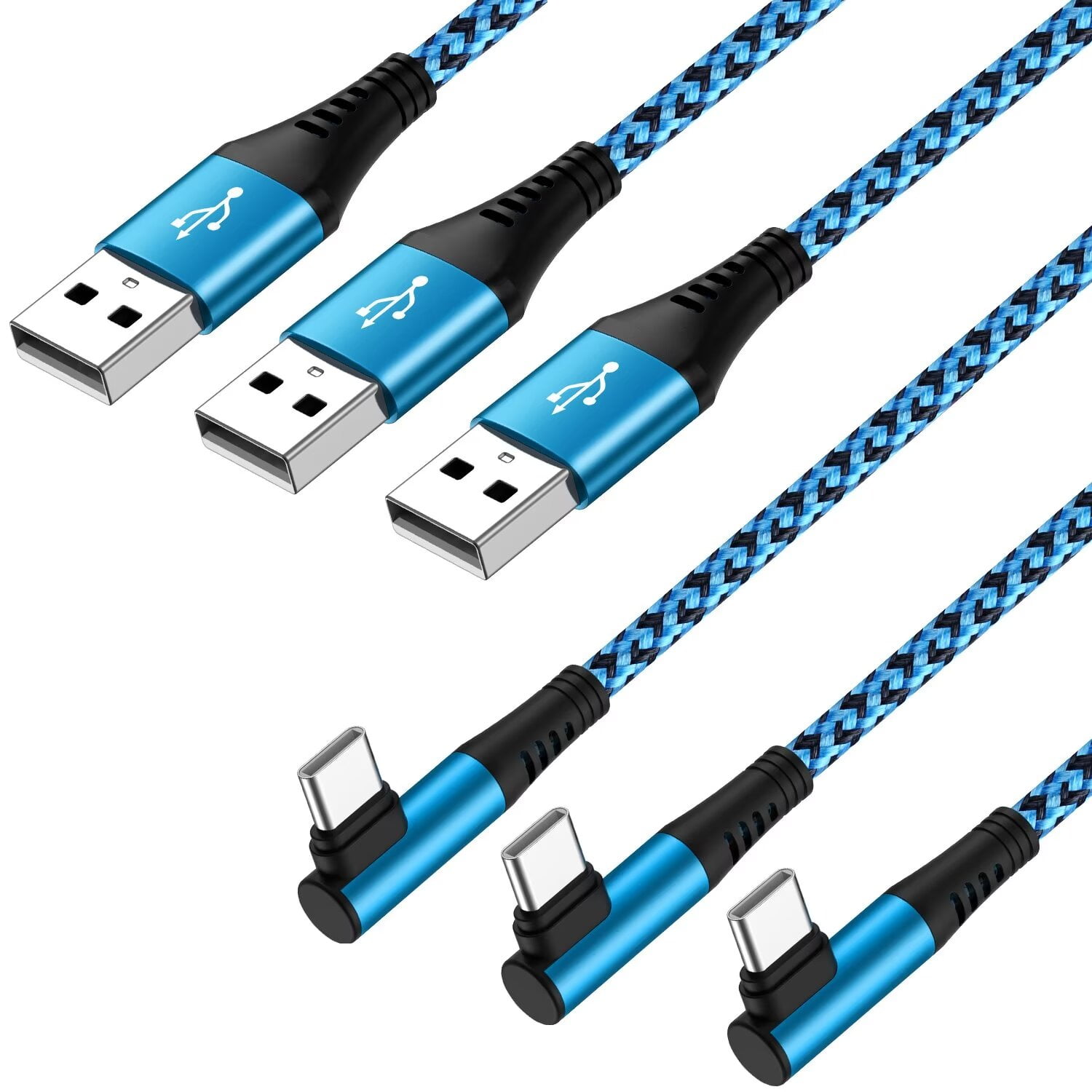 Usb Cables,Usb C Charging Cable 6ft-3PACK Type C USB Fast Charging ...