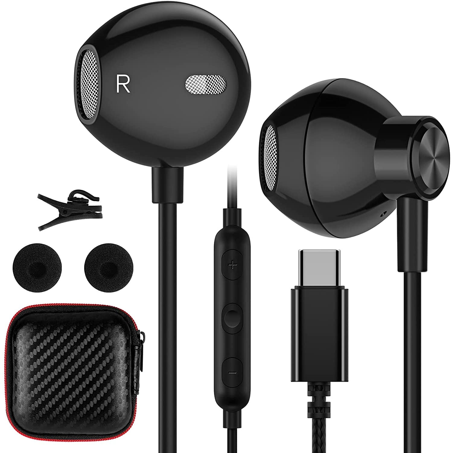 Usb C Headphones, Galaxy S21 Ultra Wired Earphone For Android Semi In ...