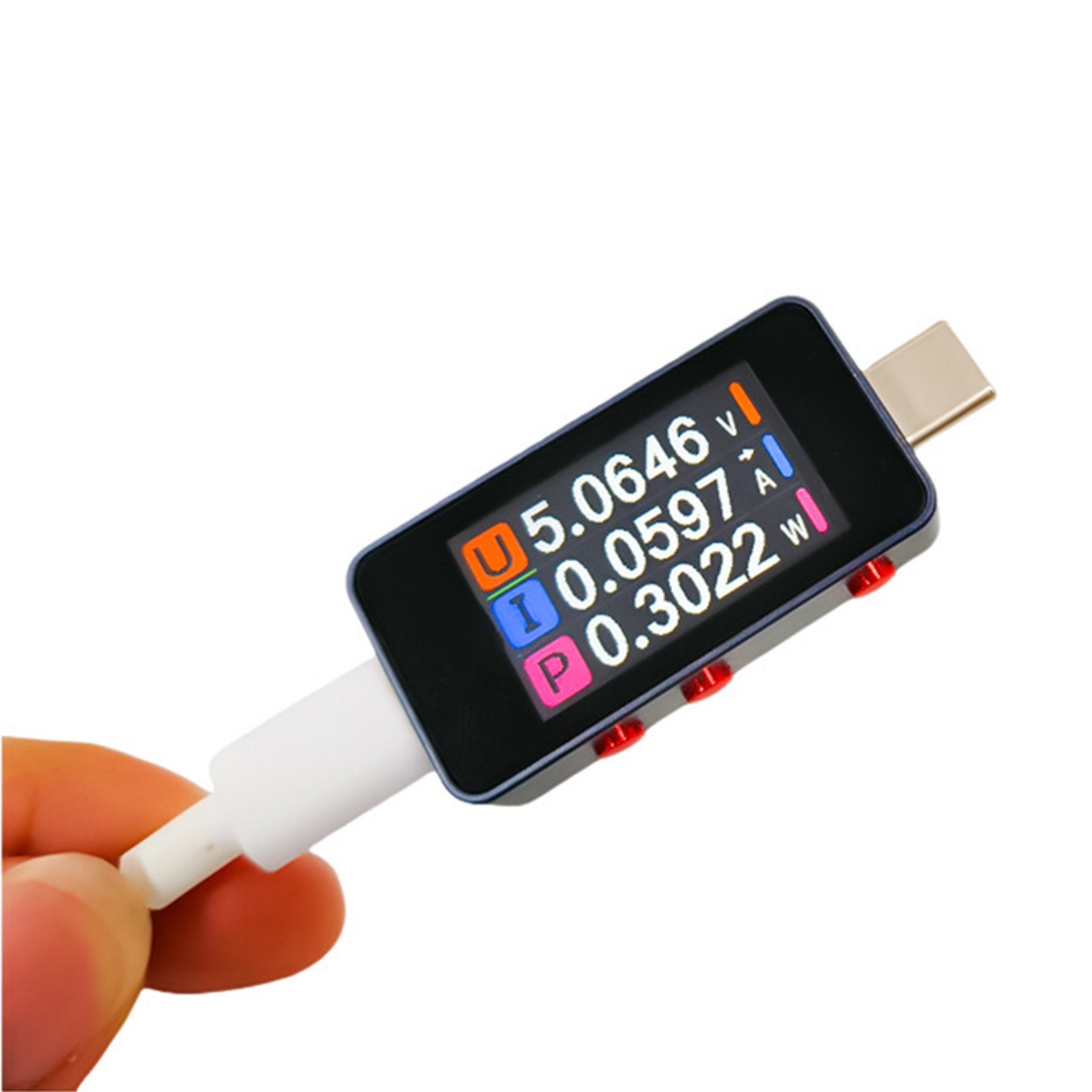 Usb C Power Meter Usb Multimeter 4.6-28V 0-8A Voltmeter Ammeter Usb C ...