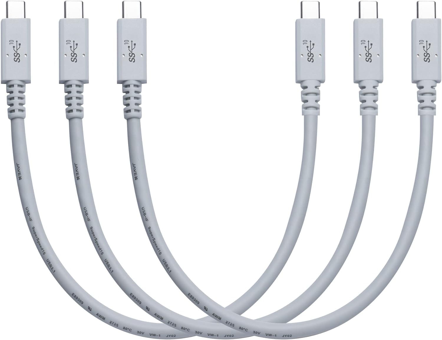 Usb C To C [1Ft, 3Pack] [Usb-If Certified, E-Mark Ic, 100W Charging ...