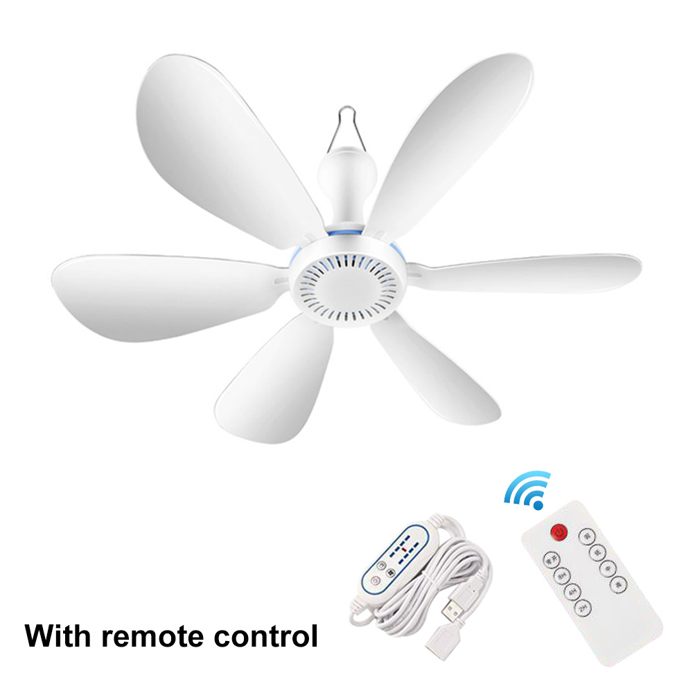 Usb Ceiling Fan 6-blade Silent Electric Fan 4-speed Ceiling Fan Outdoor ...