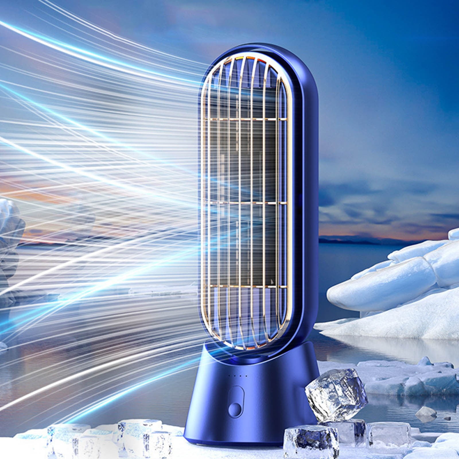 Usb Desk Fan with 4000mah Battery, 3 Speeds & 90° Oscillation, Quiet ...