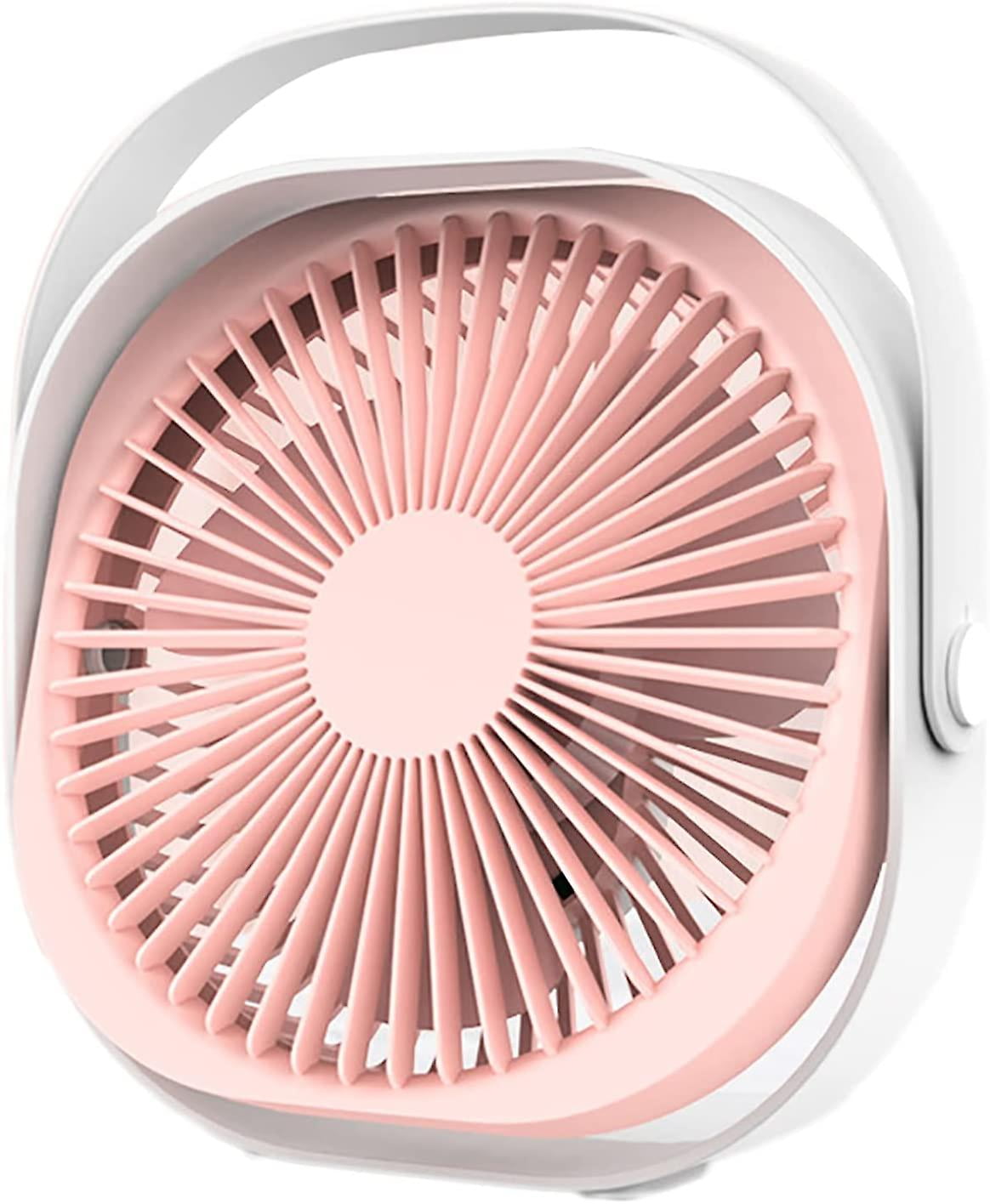 Usb Fan, Portable Usb Desk Fan, 360 Rotation 3-speed Adjustable Quiet ...