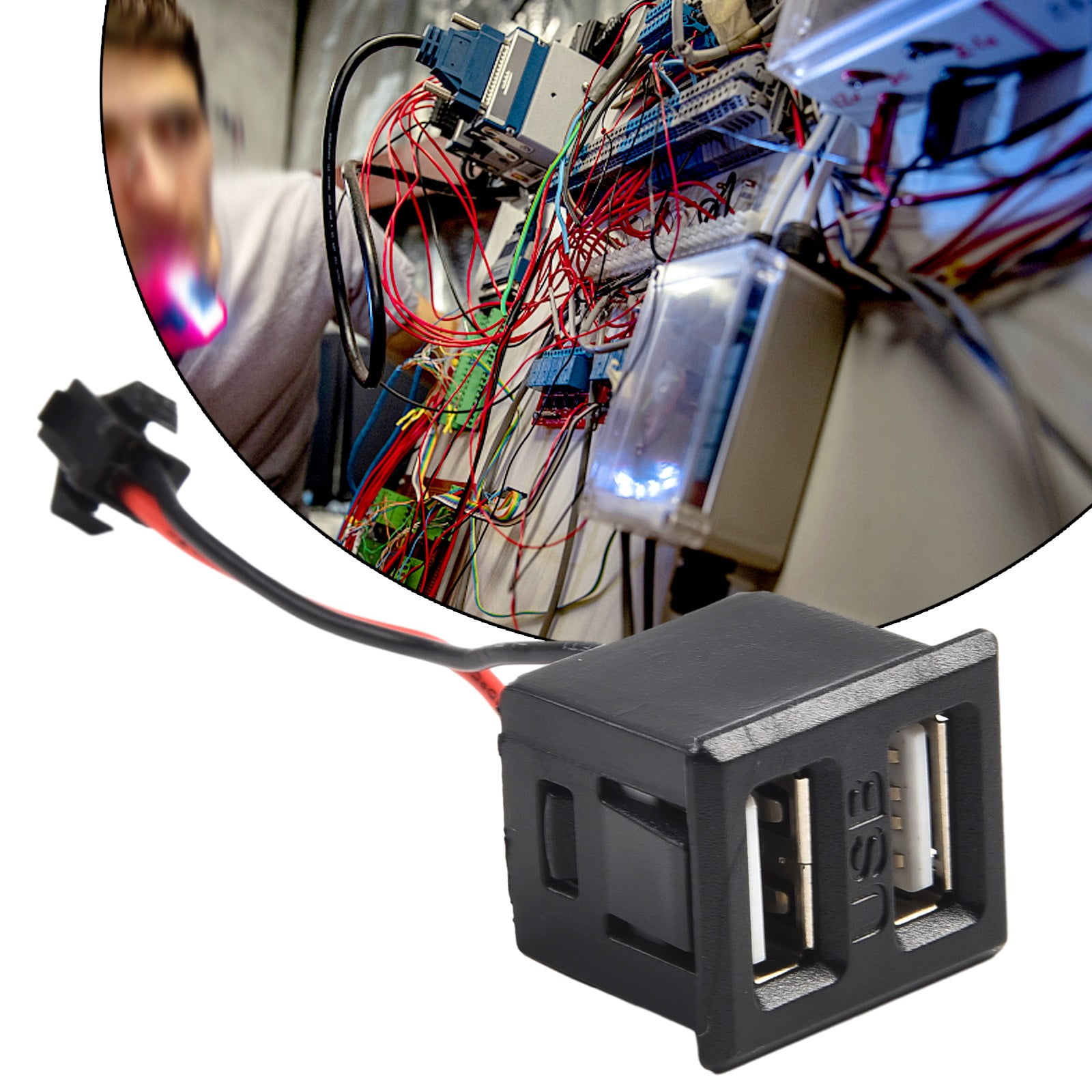 Usb Female Type C Charging Socket Power Socket With Cable Connector ...