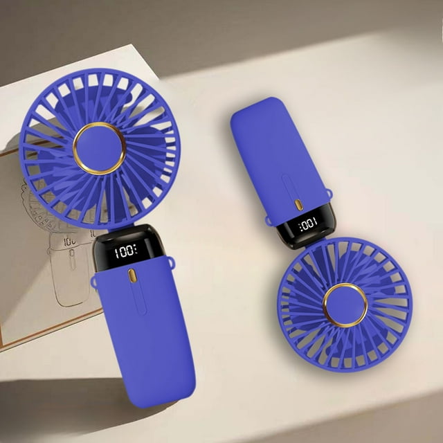 Usb Handheld Fan Mini Folding Portable Fan Digital Office Students ...