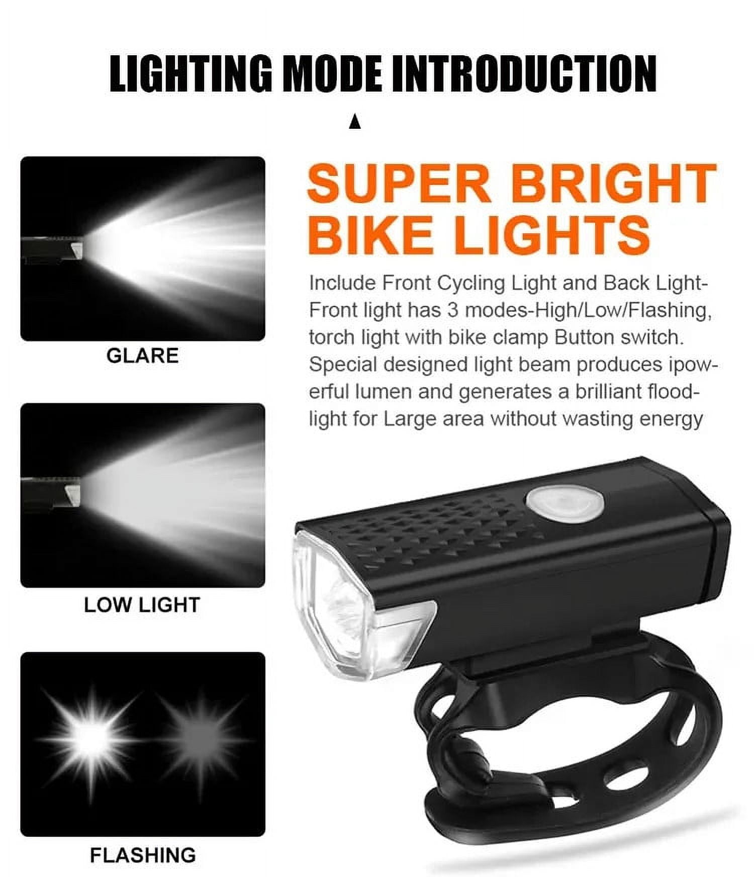 Usb Led Light Front And Rear Light Kit with 3 Lighting Modes, Powerful ...