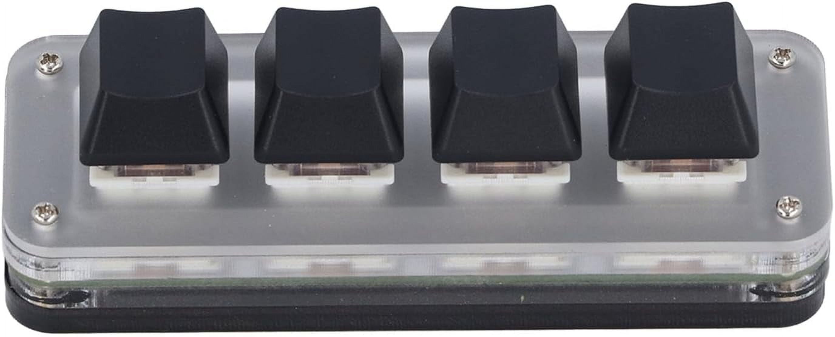 Usb Mini 4 Key Keypad, One Handed Keypad Mechanical Gaming Keyboard ...