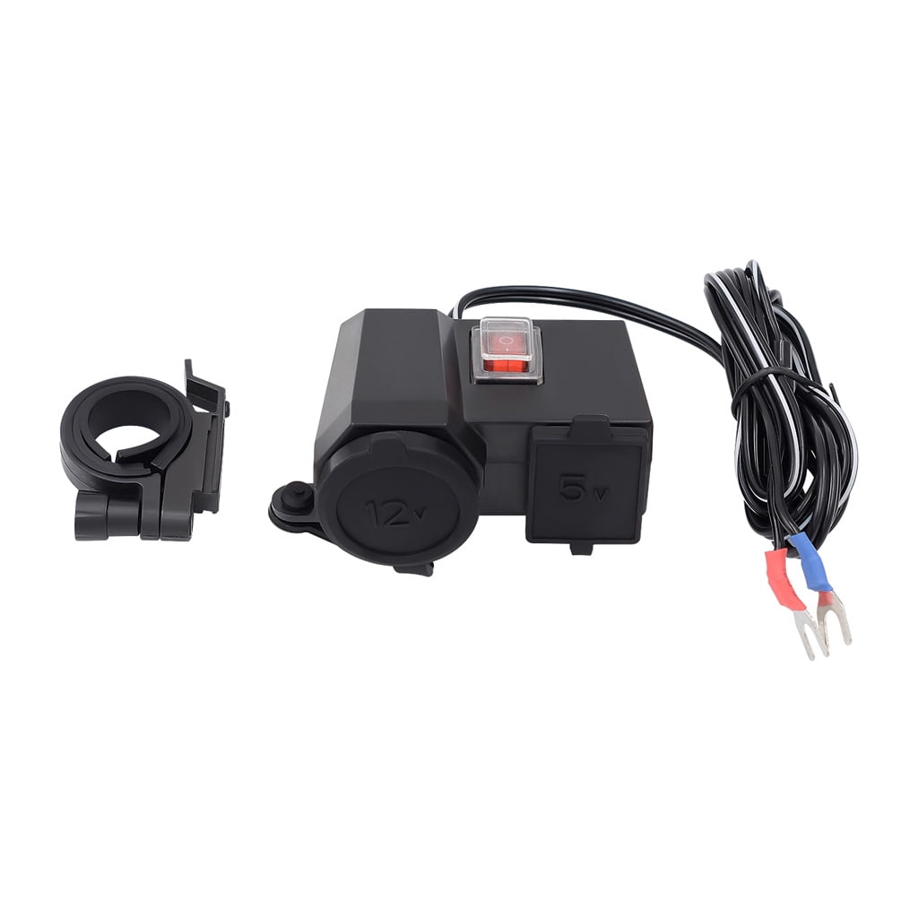 Usb Motorcycle Quick Charge Plug Kit Voltage Temperature Display Cable ...