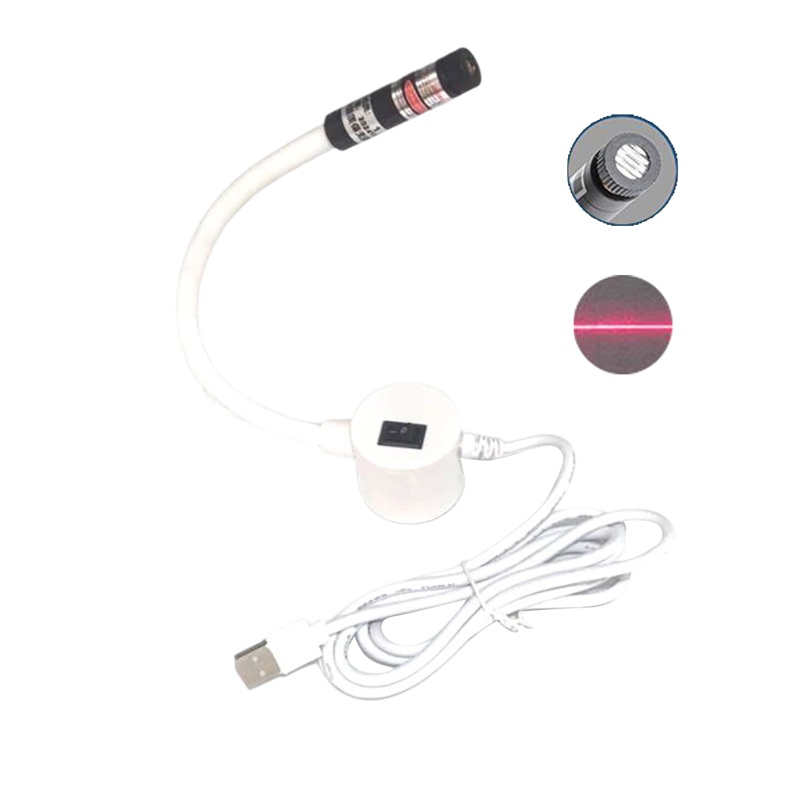 Usb-Powered Red Laser Guide Light, 5Mw Straight-Line Laser Sewing ...
