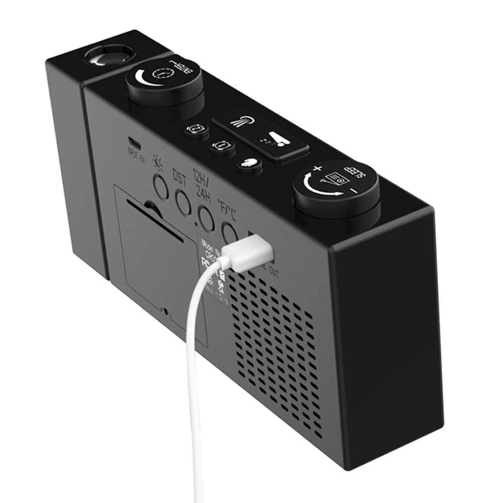 , Usb Powers Inch Fm Radio Thermometer Clock 180rotary 4 Adjustment 3 ...