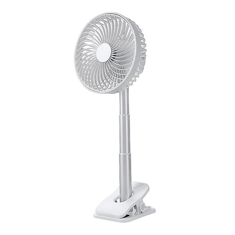 Usb Rechargeable Home Office Summer Cooling Clip Telescopic Desktop Fan ...