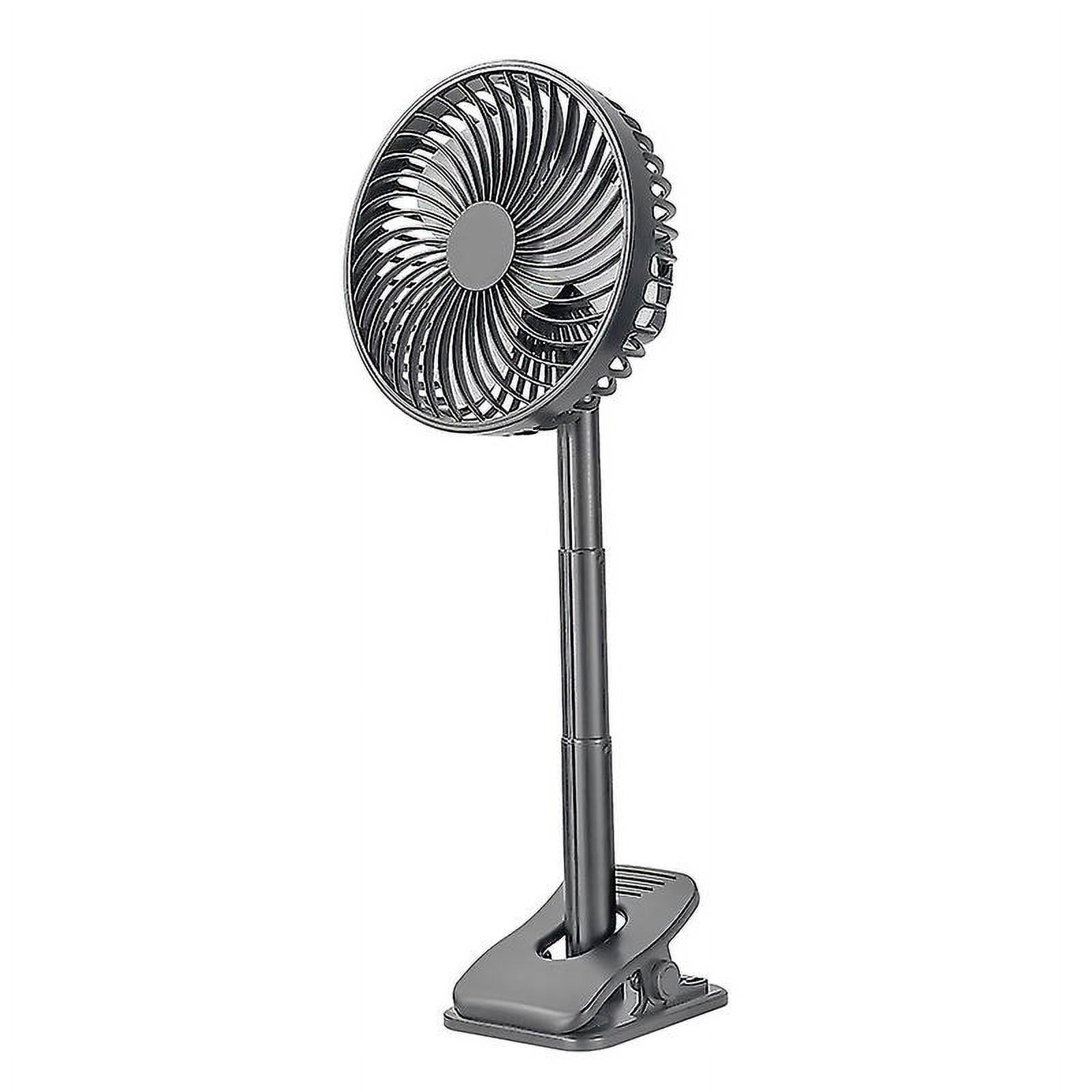 Usb Rechargeable Home Office Summer Cooling Clip Telescopic Desktop Fan ...