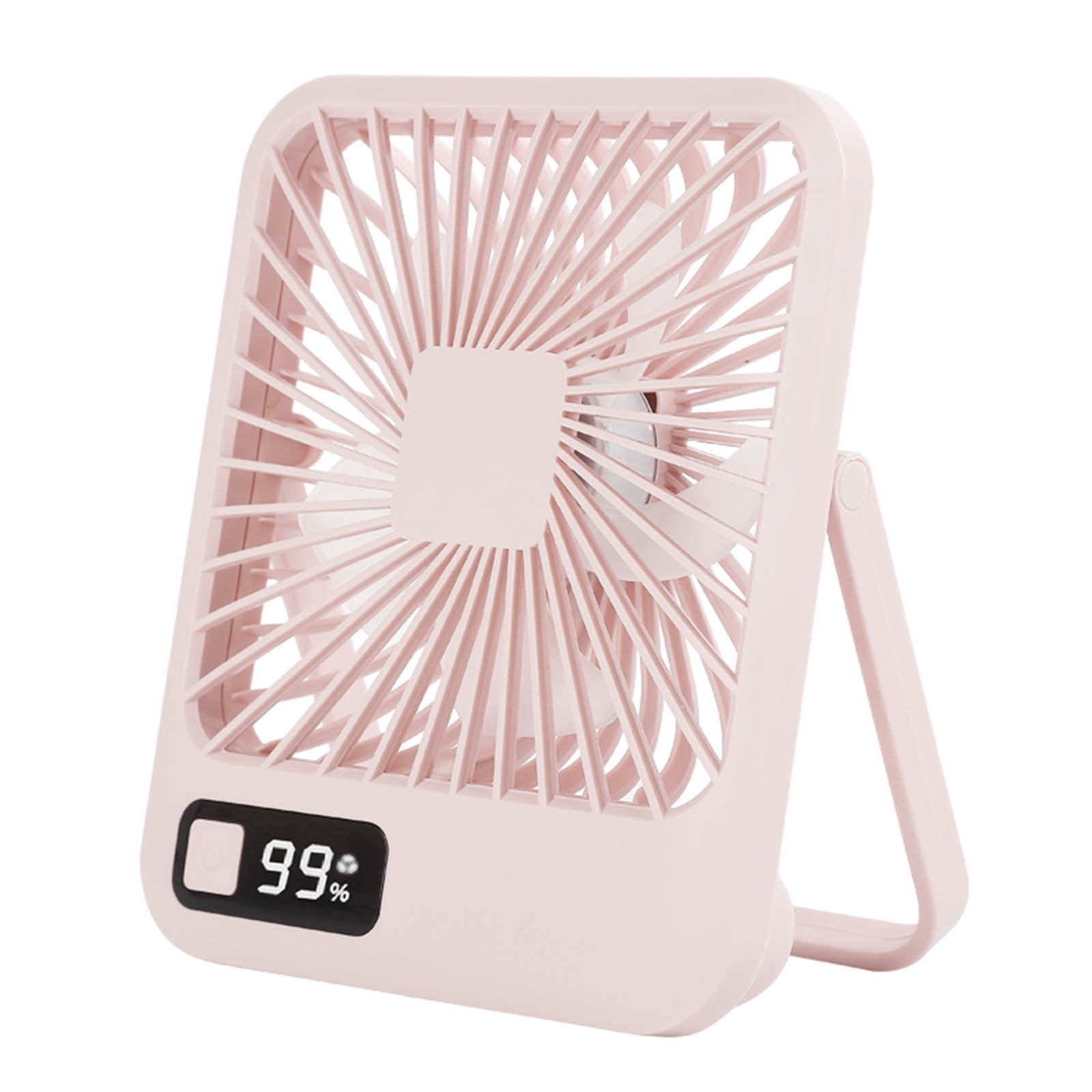 Usb Small Desktop Fan Foldable Charging Office Digital Display Super ...
