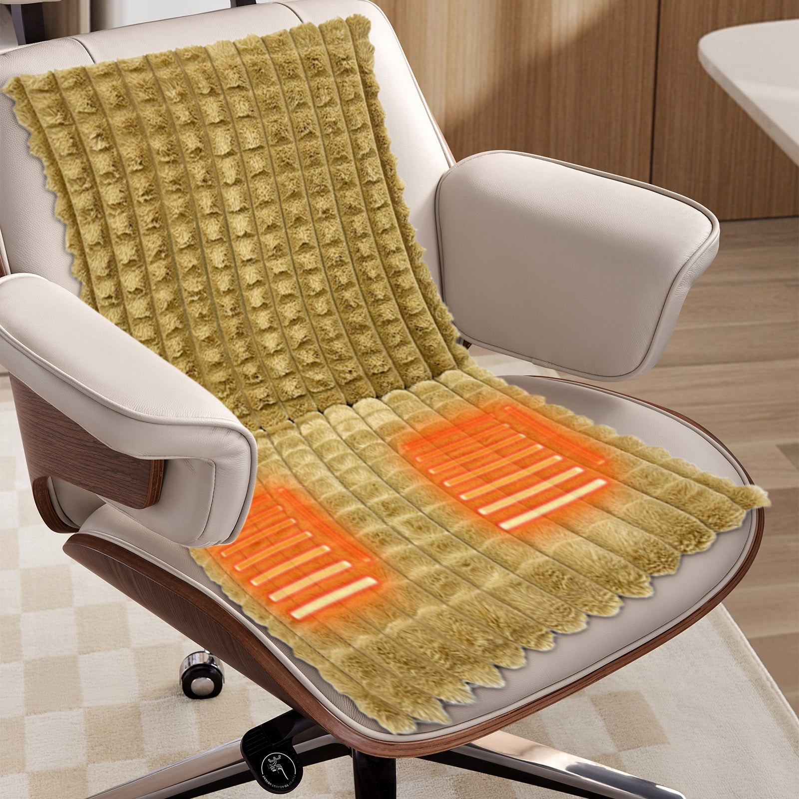 Usb Thick Corduroy Seat Cover,Office Chair Heating Pad,Fast Heated ...