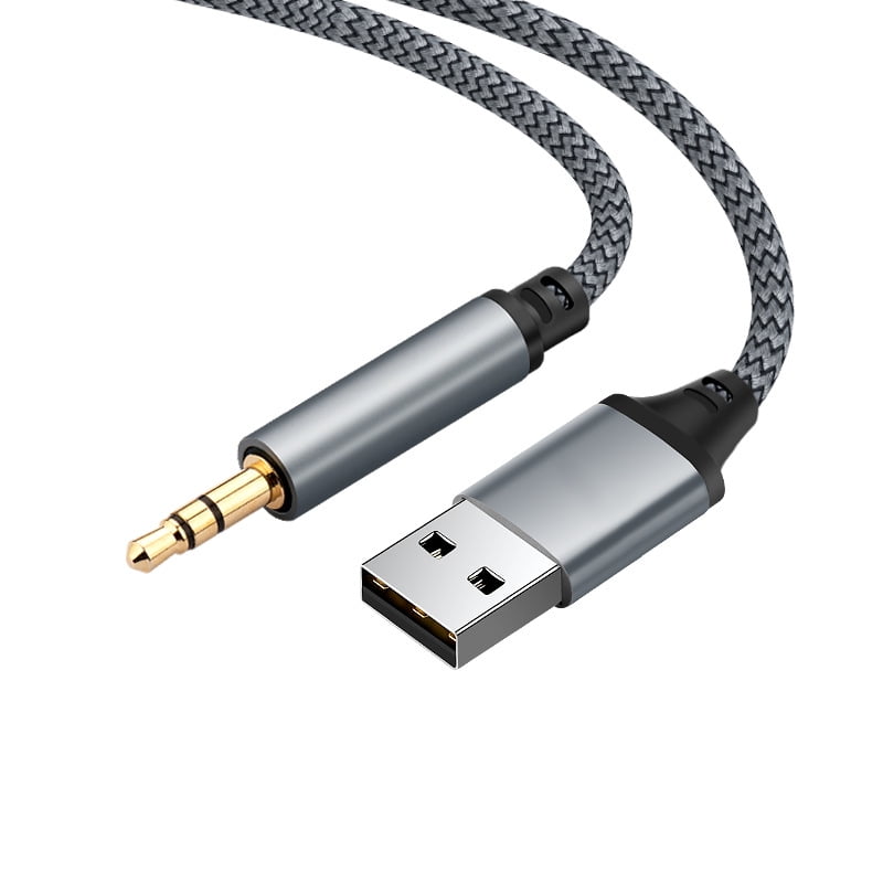 Usb To 3.5mm Audio Cable Desktop Laptop Connected To Sound Card ...