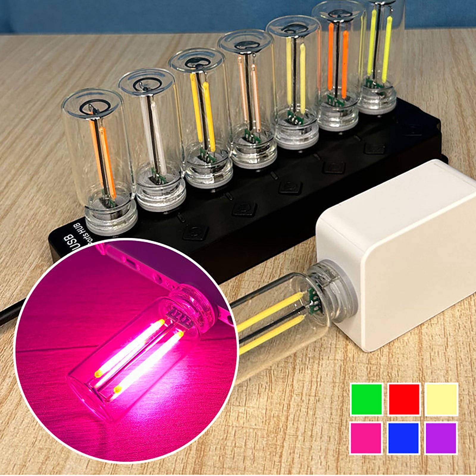 Usb Touch Night Light, Ceramic Glass Bottle Lamp, Dimmable Led ...