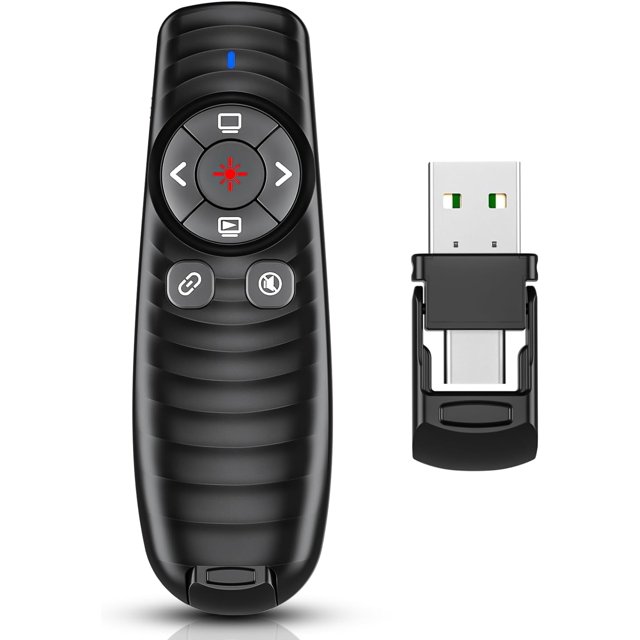Usb Type-C Presentation Clicker Wireless Presenter Remote Clicker, Powerpoint Clicker Slide ...