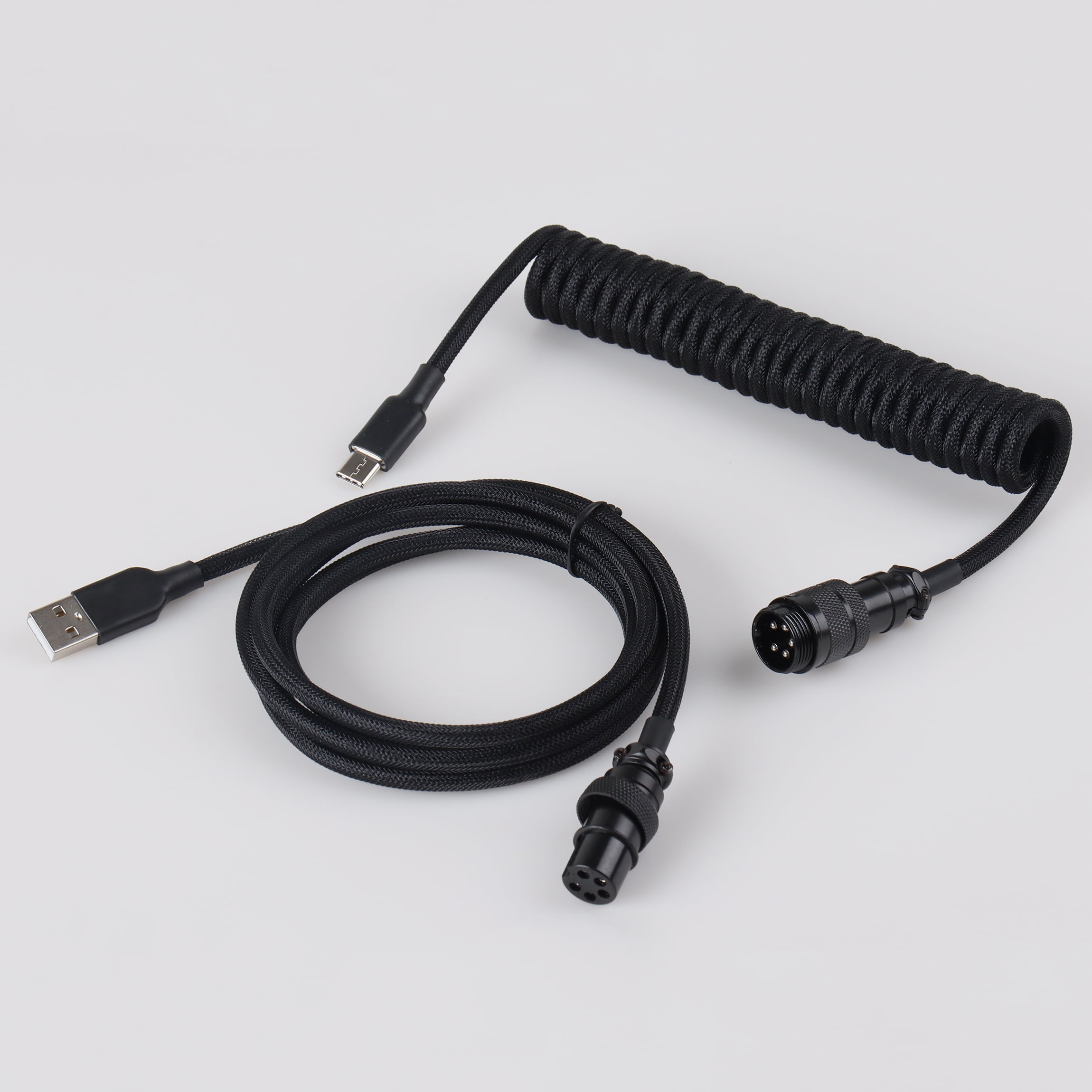 Usb Type c Fast Charging Cable Coil Custom Keyboard Cable Mechanical ...
