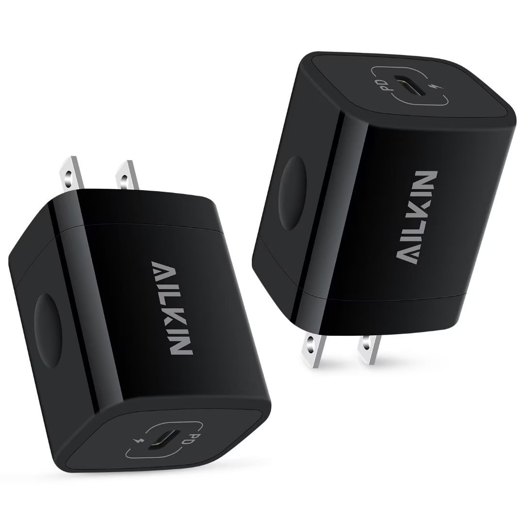 Usb c block,USB C Wall Charger Block,2PACK AILKIN PD 20W USB C Wall ...