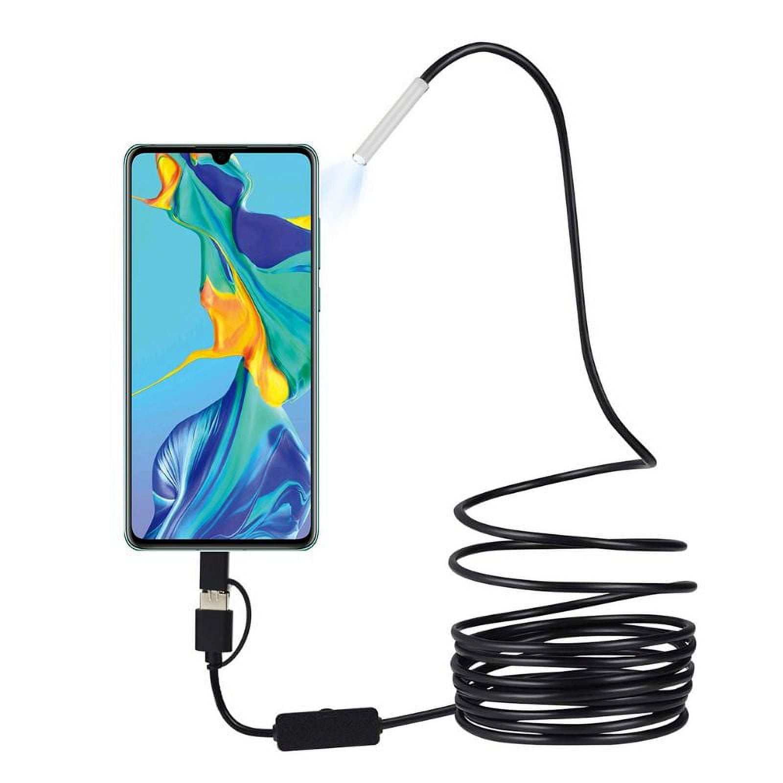 Usb endoscope 3in1 borescope 3.9mm ultra thin waterproof inspection snake camera micro usb type ...