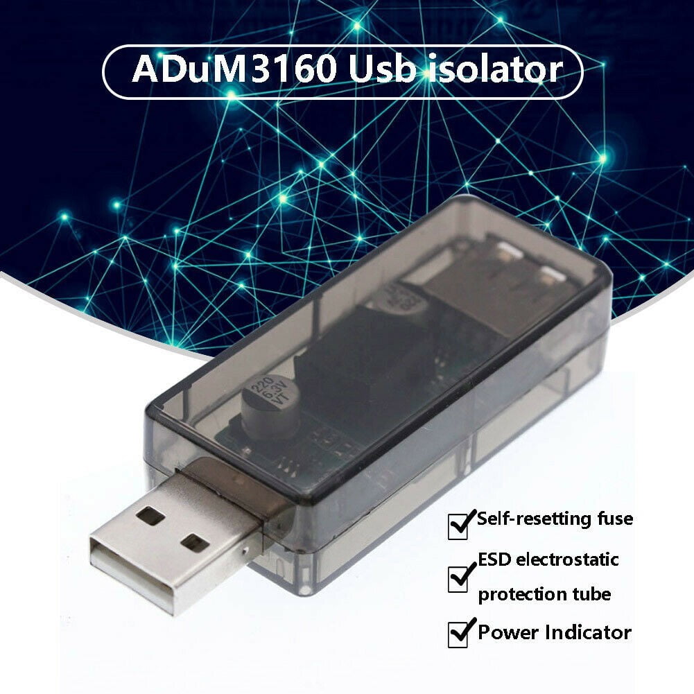 USB2.0 1500V ADuM3160 USB to USB Isolator Audio Signal Power Supply ...