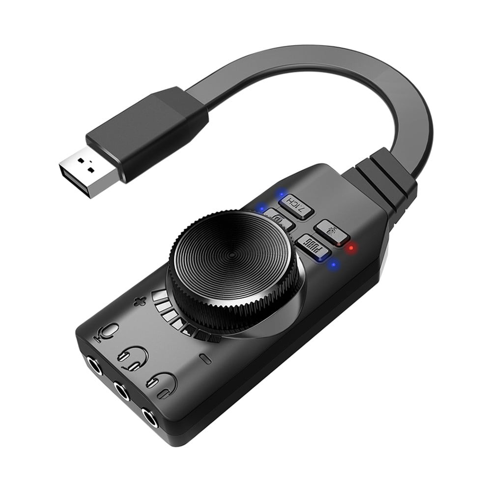 Usb7. 1 Channel Sound Card External USB Computer Game Sound Card For ...