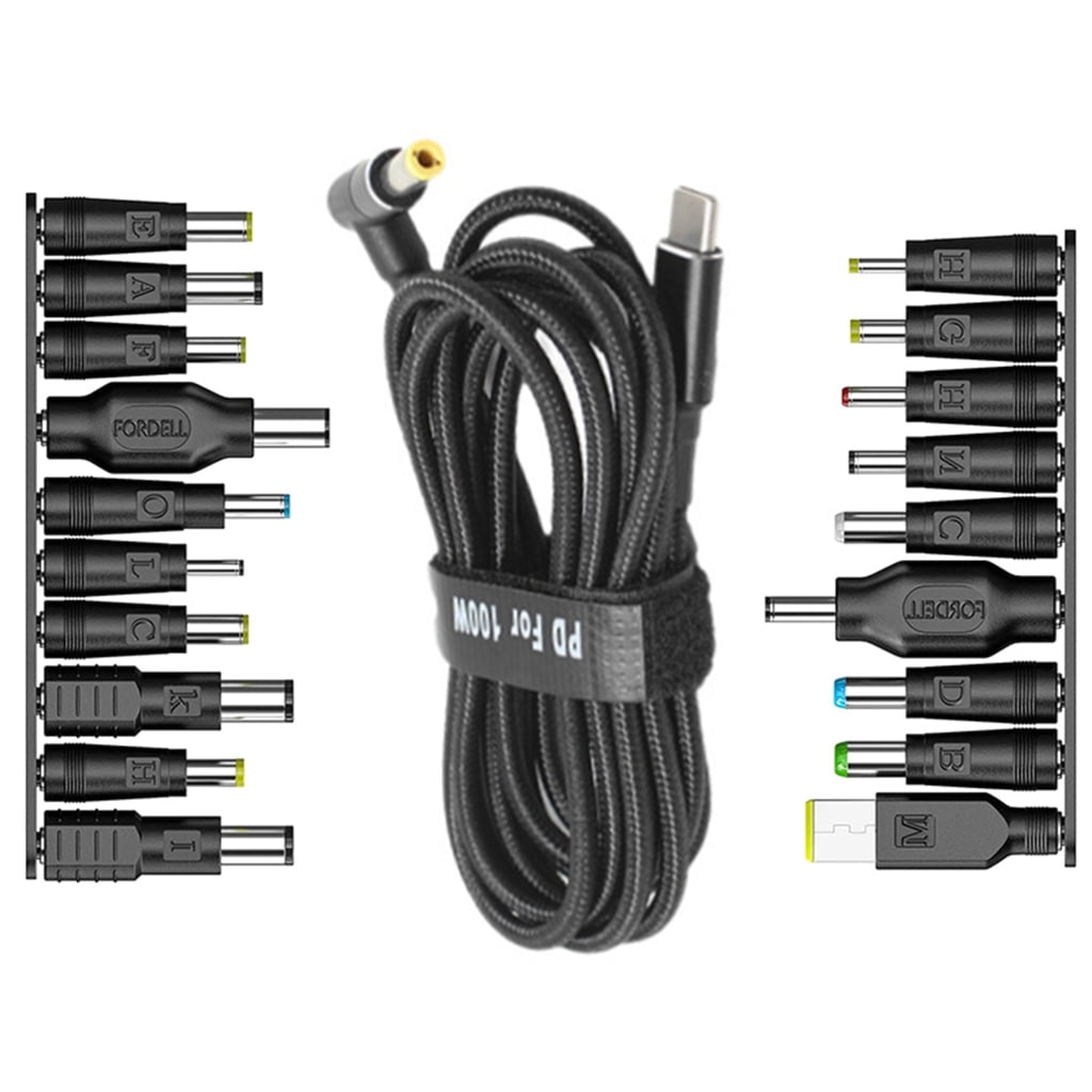 UsbC TypeC to DC5.5x2.1mm 4.0x1.7mm 3.5x1.35mm PD Triggers Power Cable ...