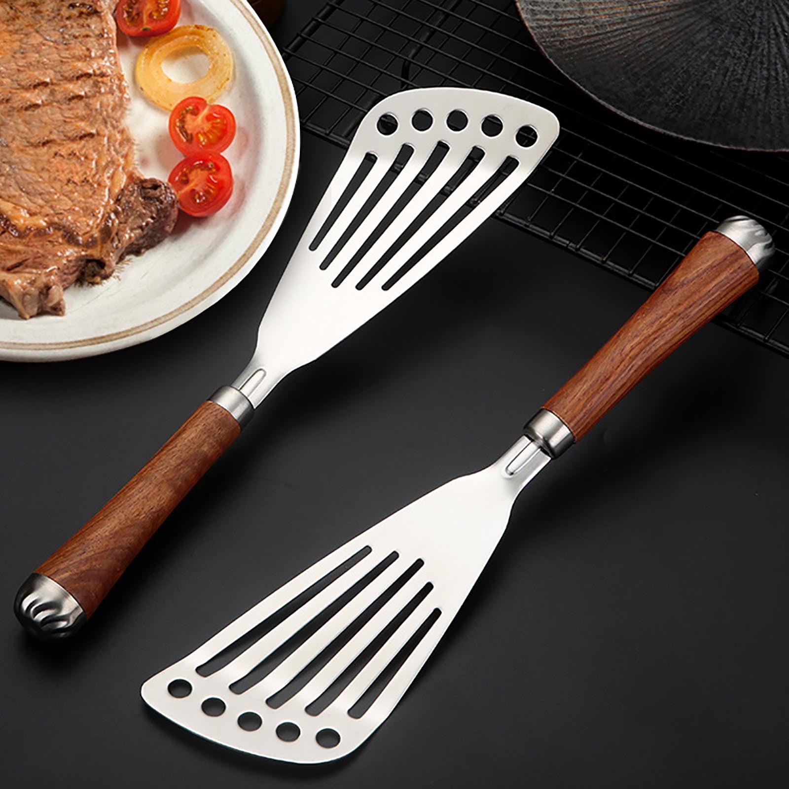 Usbinx Life 304 Stainless Steel Cooking Spatula Teppanyaki Pizza Knife ...