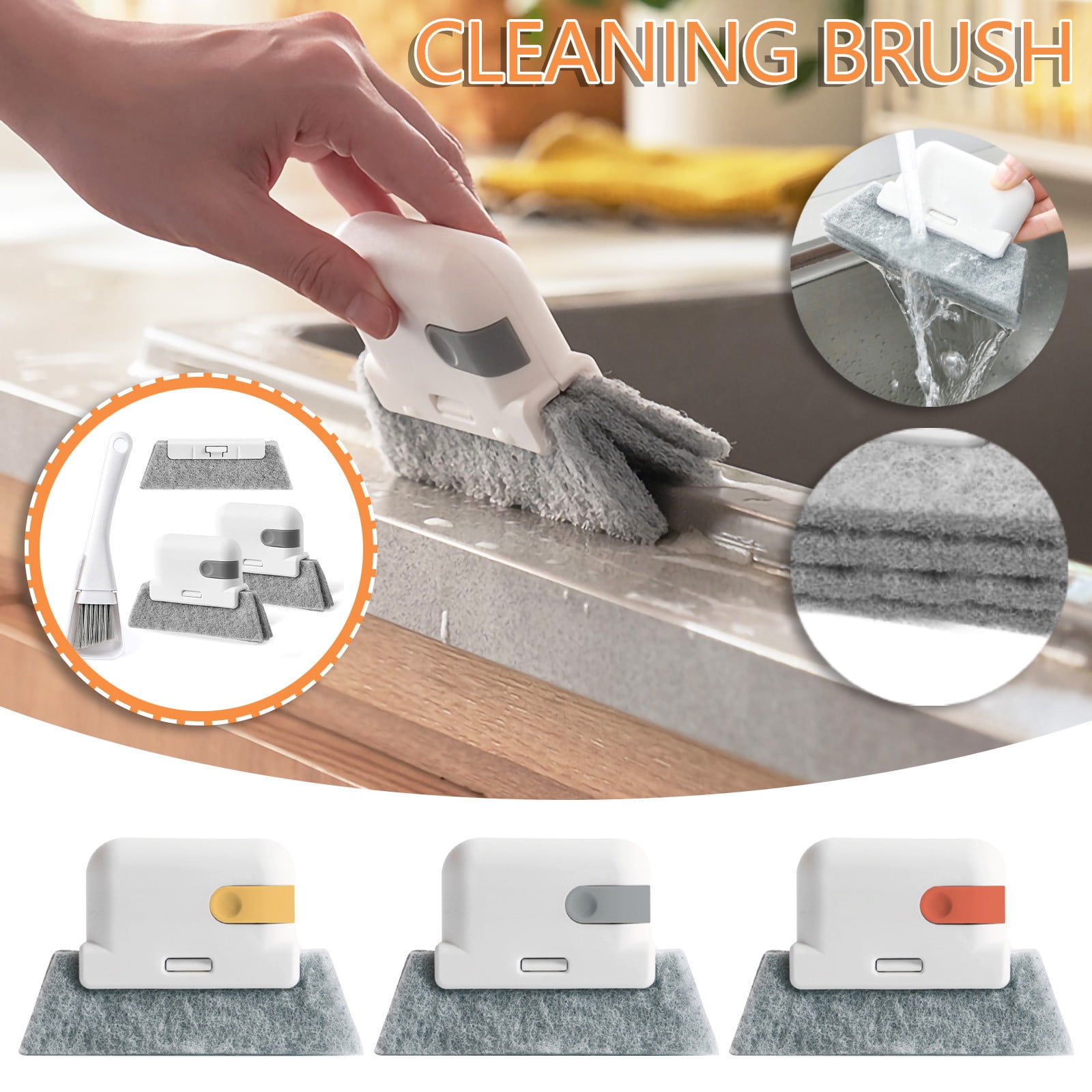 Usbinx Life Cleaning Window Brush with Crevice Brush Window Sill ...