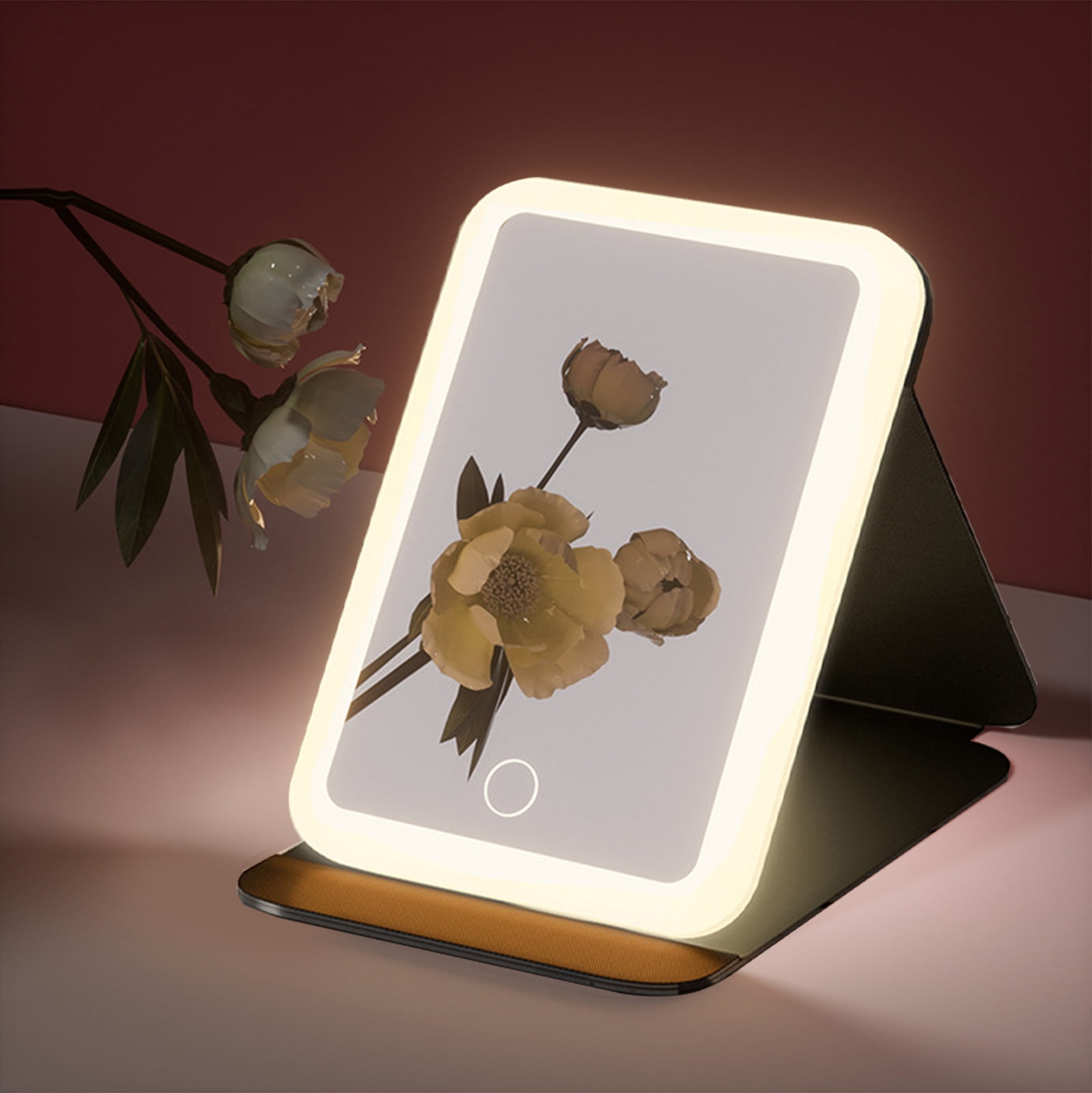 Usbinx Life Modern Folding Makeup Mirror With Battery Desktop Portable ...